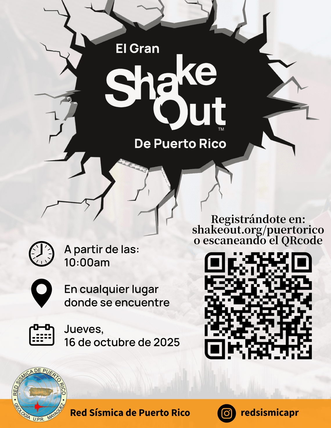 La Red Sísmica de Puerto Rico invita a participar en el Gran ShakeOut ...